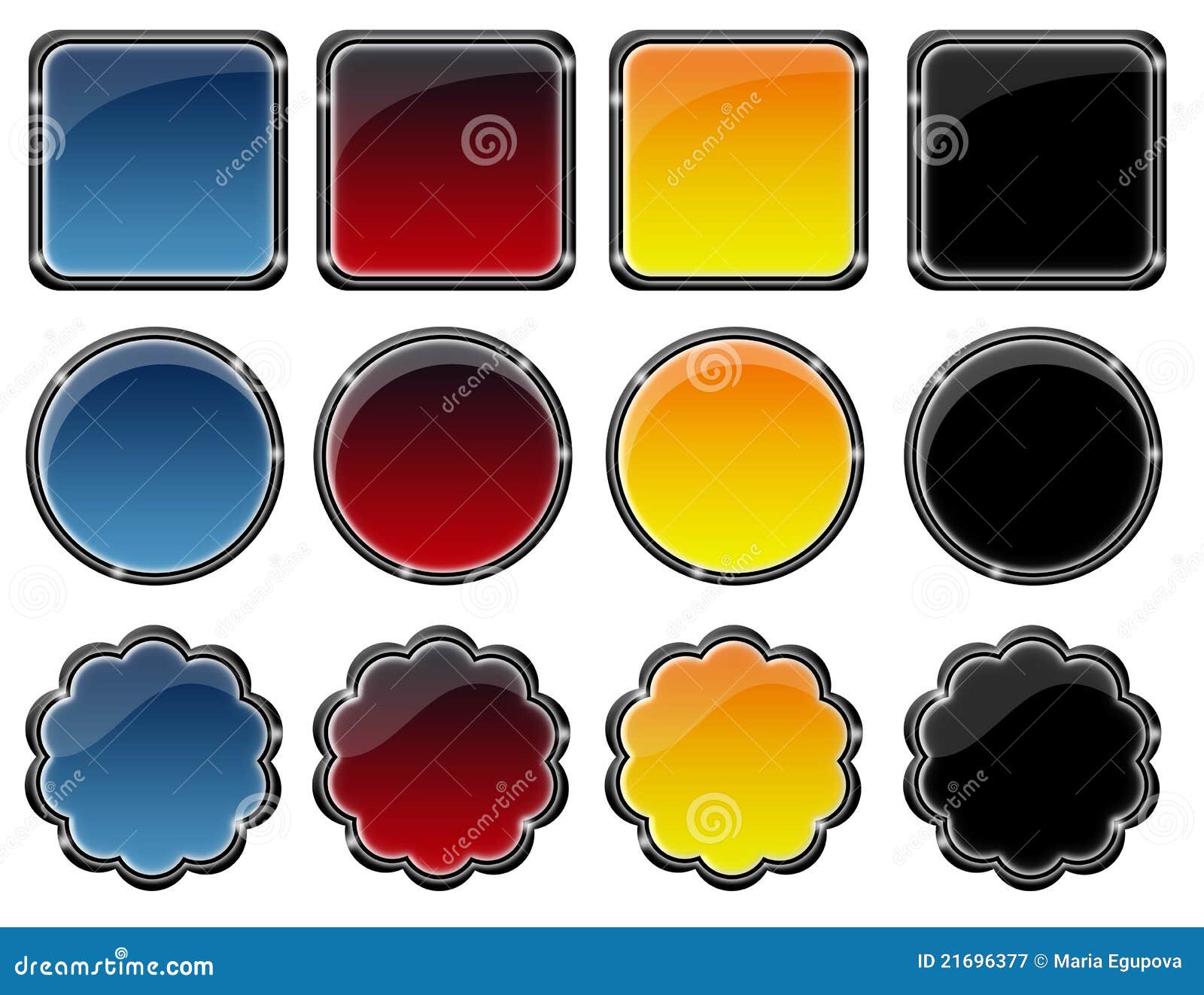 Icons templates stock illustration. Illustration of icons - 21696377