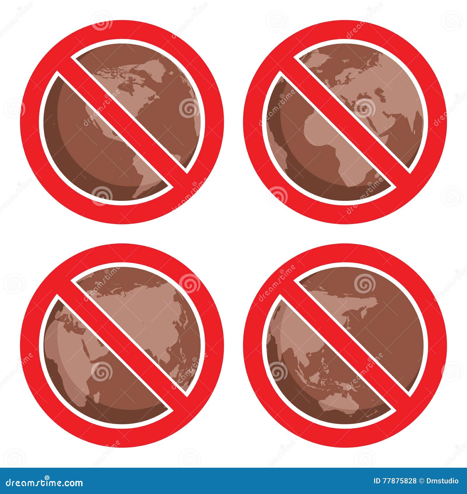 Earth Oil Pollution Concept Icon And Label. Earth Pollution By ...