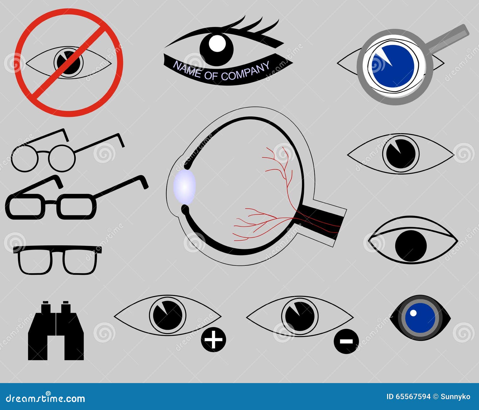 Icons Topic Eyes Stock Illustrations – 6 Icons Topic Eyes Stock ...