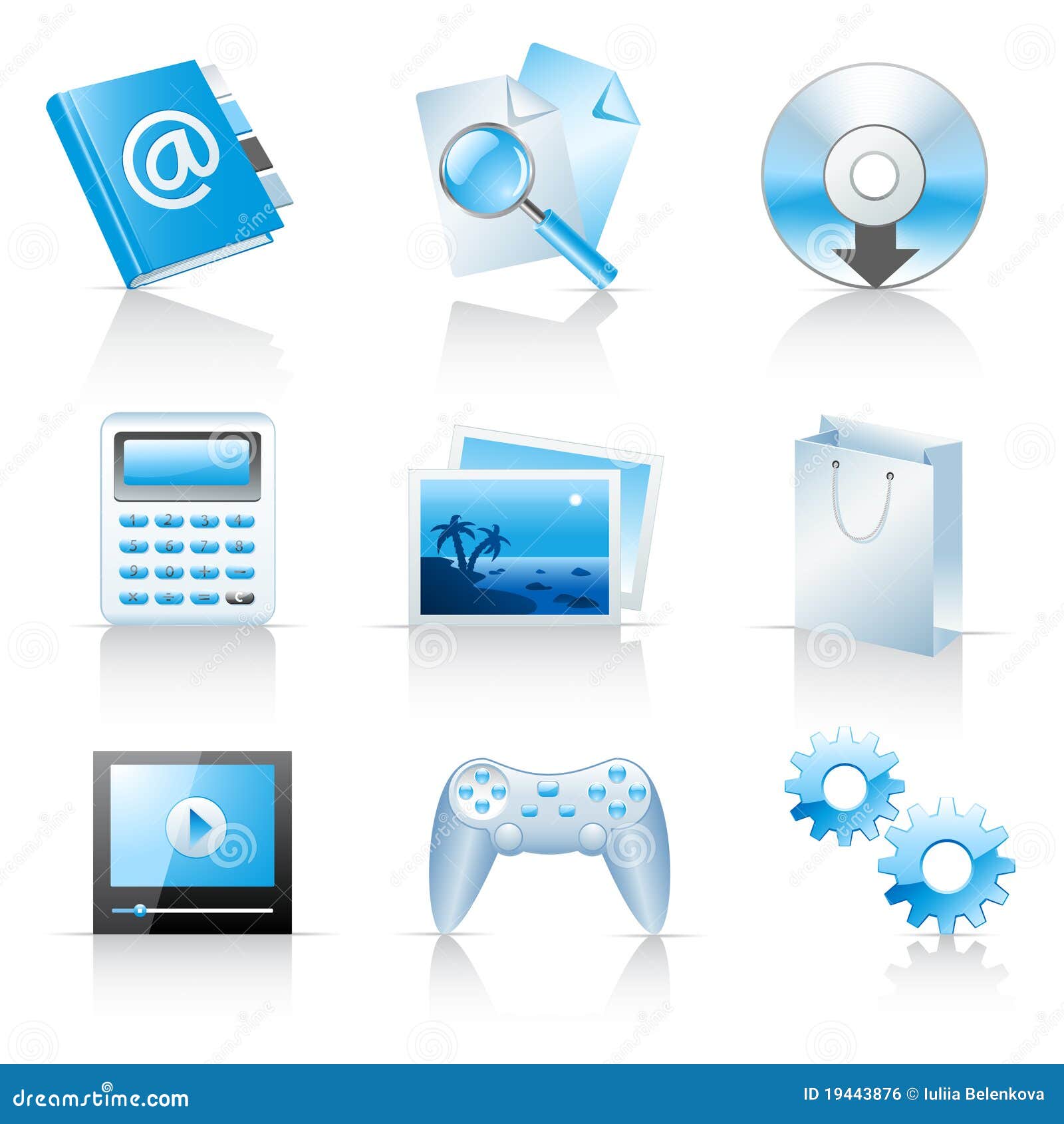 Icons for Web Applications and Services Stock Vector - Illustration of ...