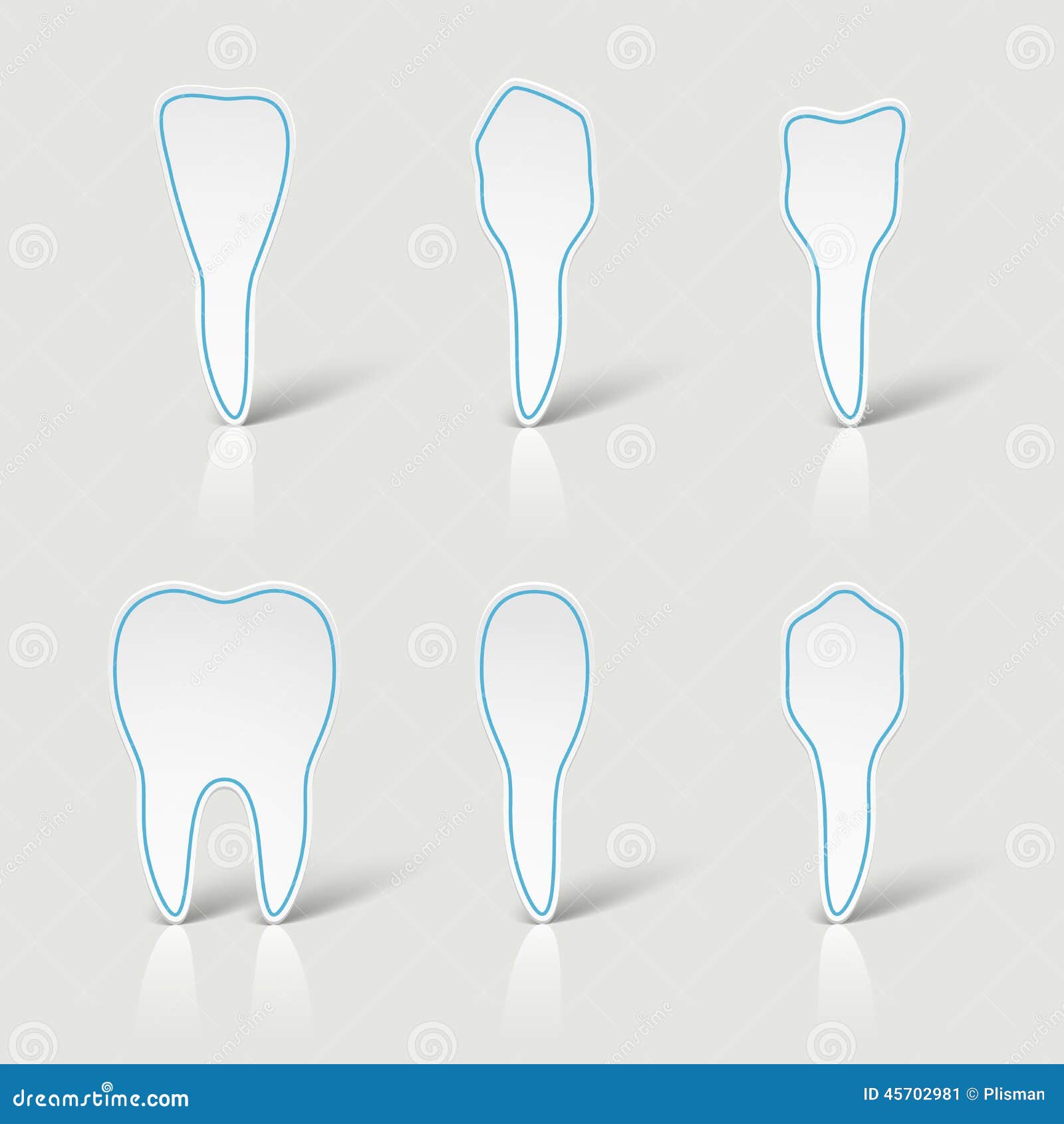 Icons white teeth stock vector. Illustration of poster - 45702981