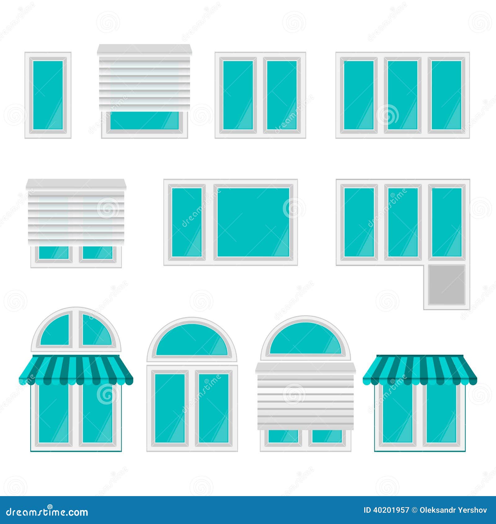 Icons For Windows Cartoon Vector | CartoonDealer.com #40201957