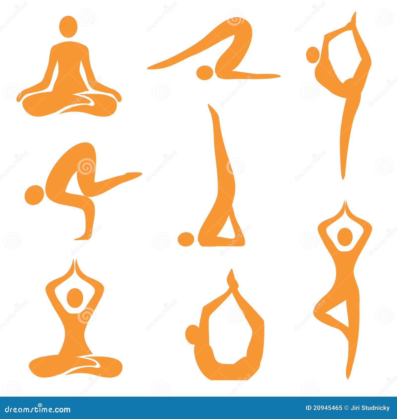 Icons_yoga stock vector. Illustration of fitness, logo - 20945465