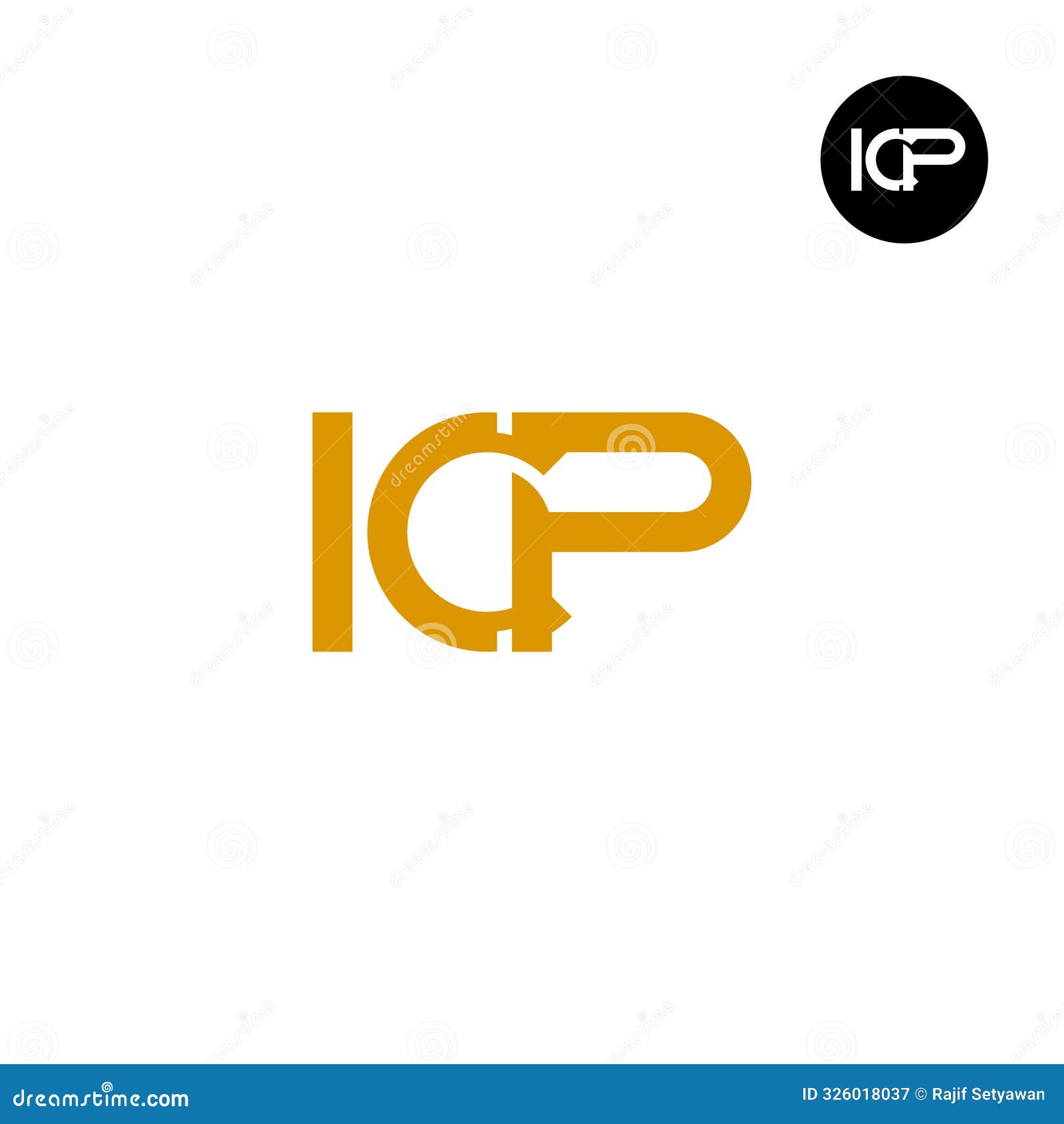 ICP Logo Letter Monogram Design Stock Vector - Illustration of modern ...