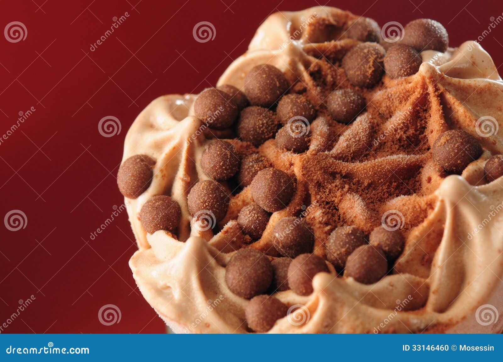 Icre-cream with nuts stock photo. Image of cold, closeup - 33146460