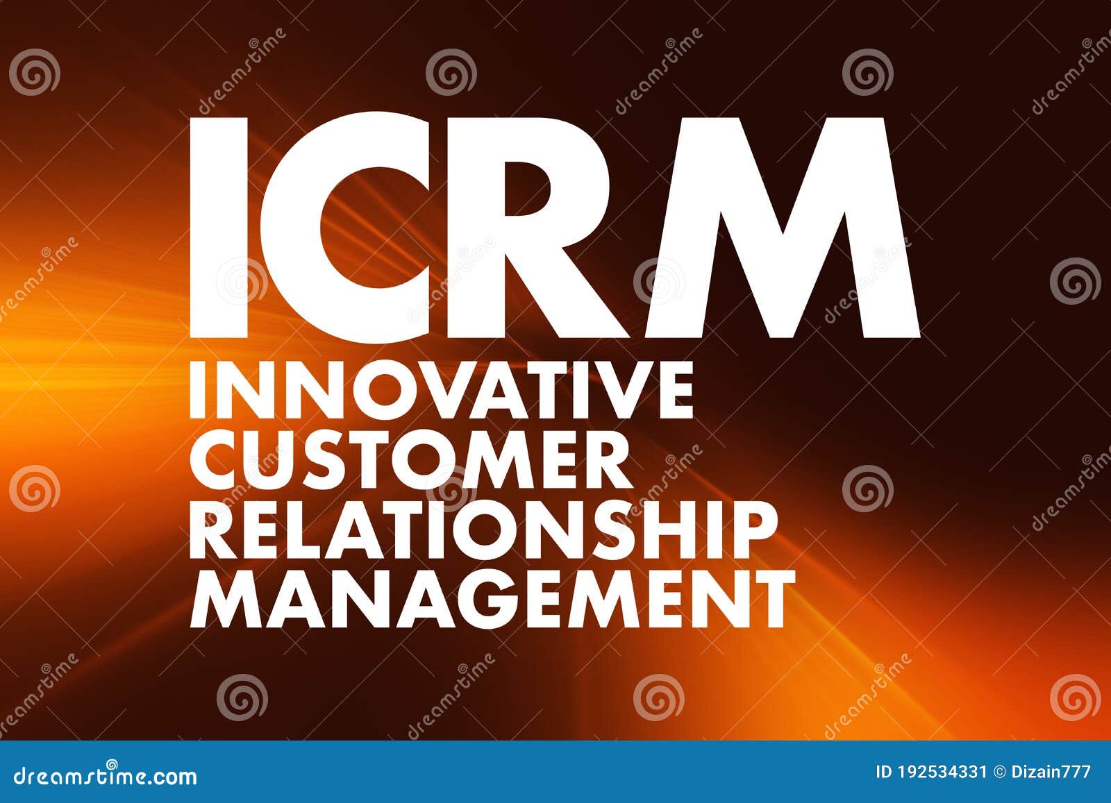 ICRM - Innovative Customer Relationship Management Acronym, Business ...