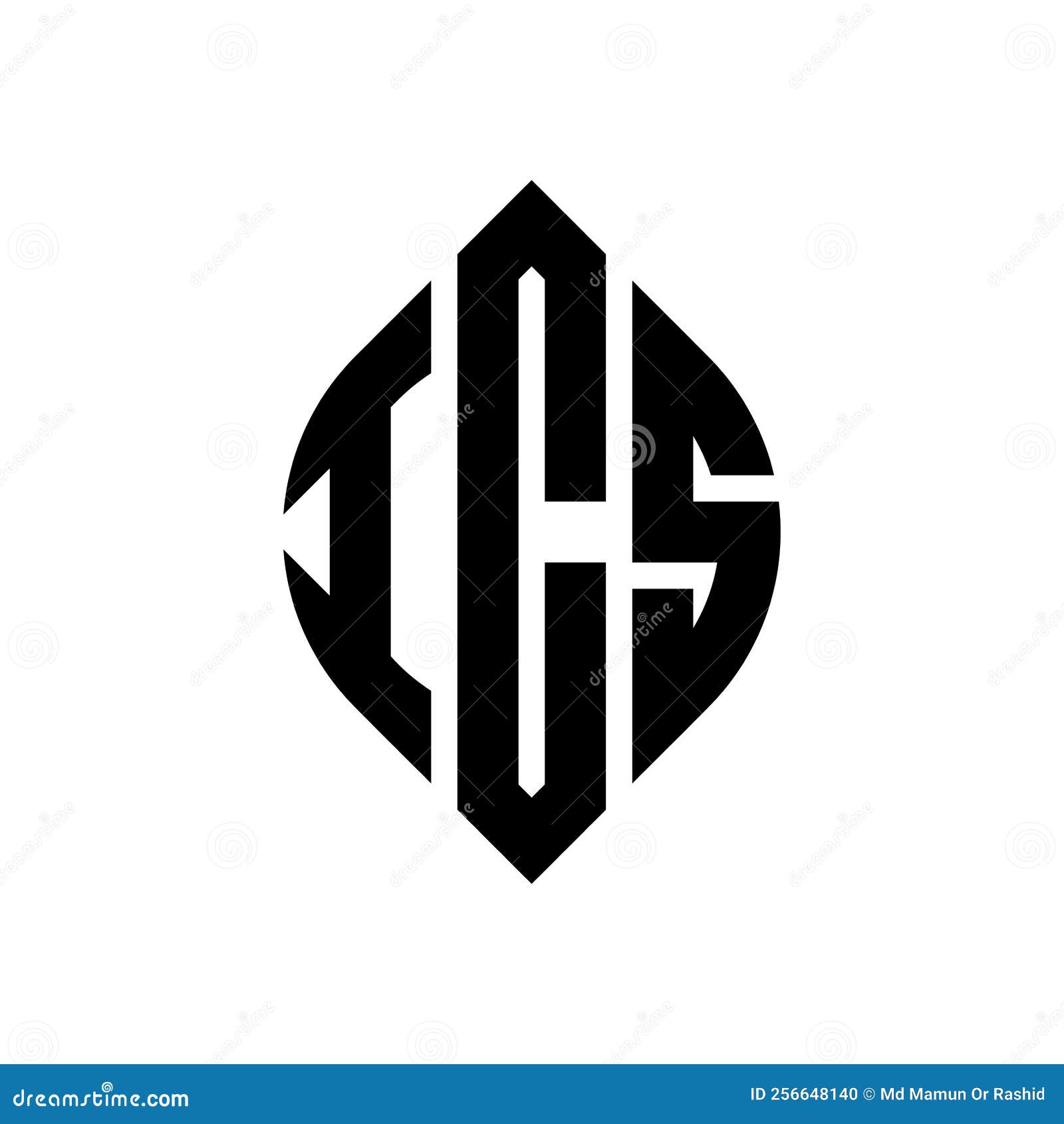 ICS Circle Letter Logo Design with Circle and Ellipse Shape. ICS ...