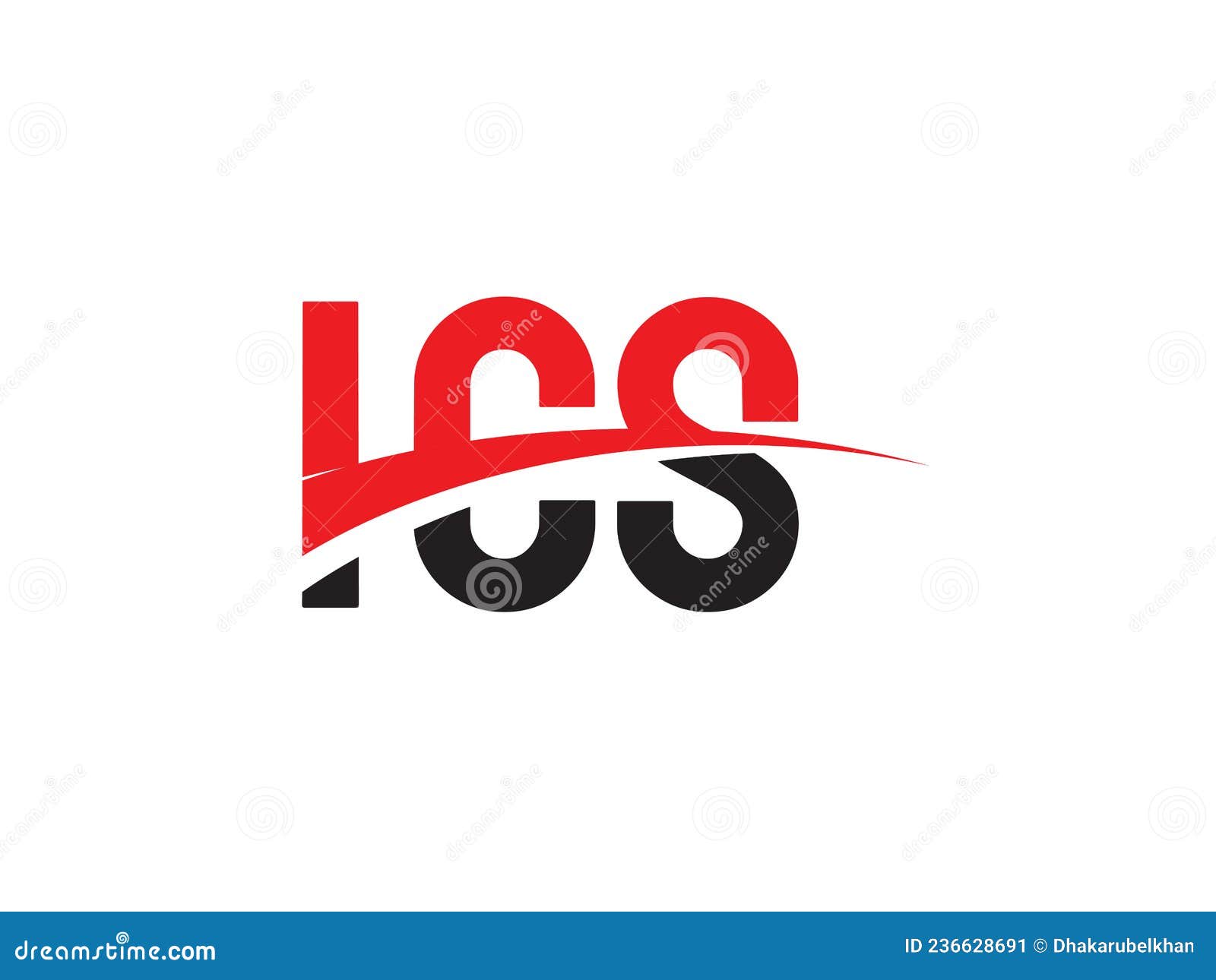 ICS Letter Initial Logo Design Vector Illustration Stock Vector ...