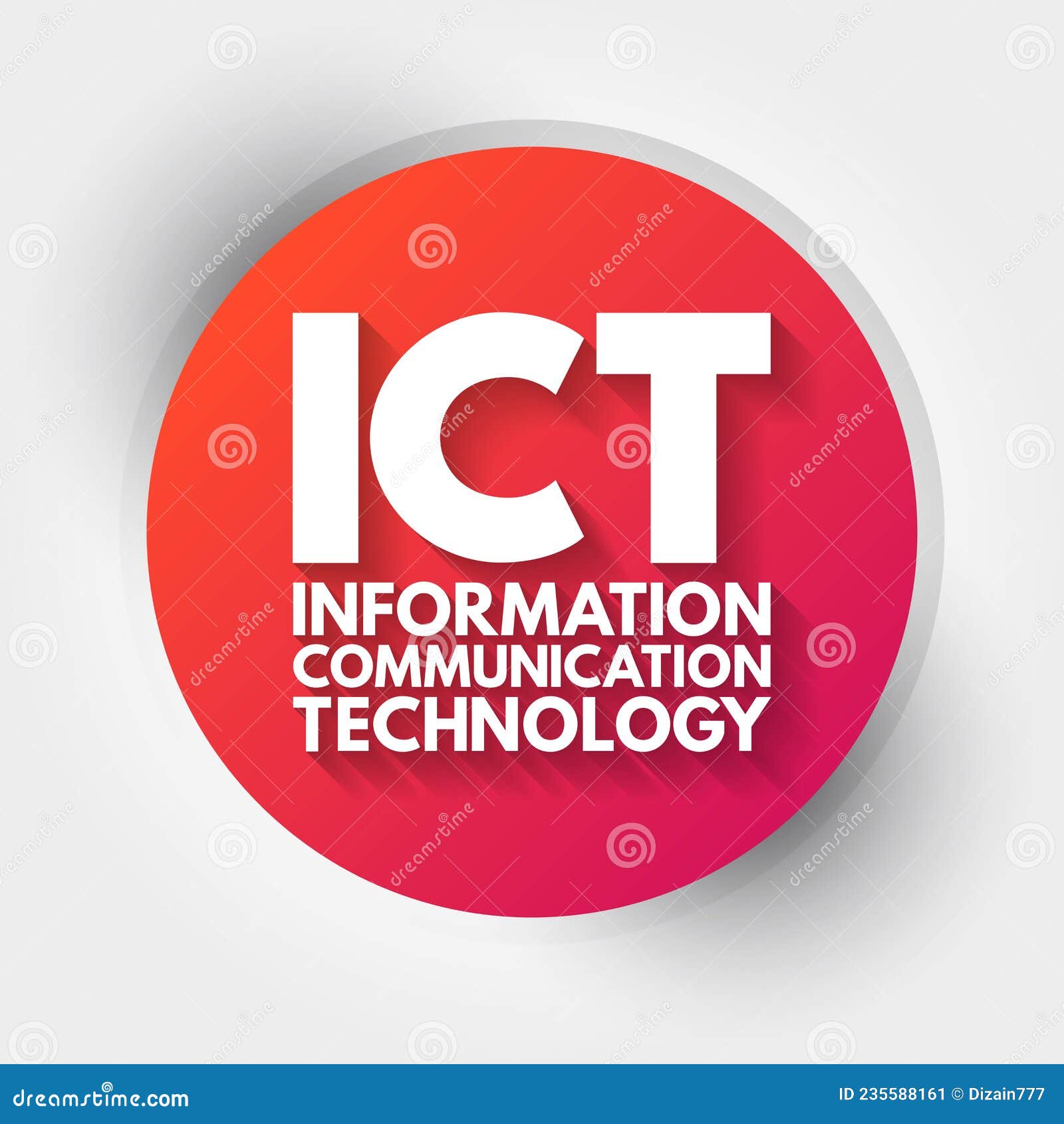 Information Communication Technology Logo ICT) Information And