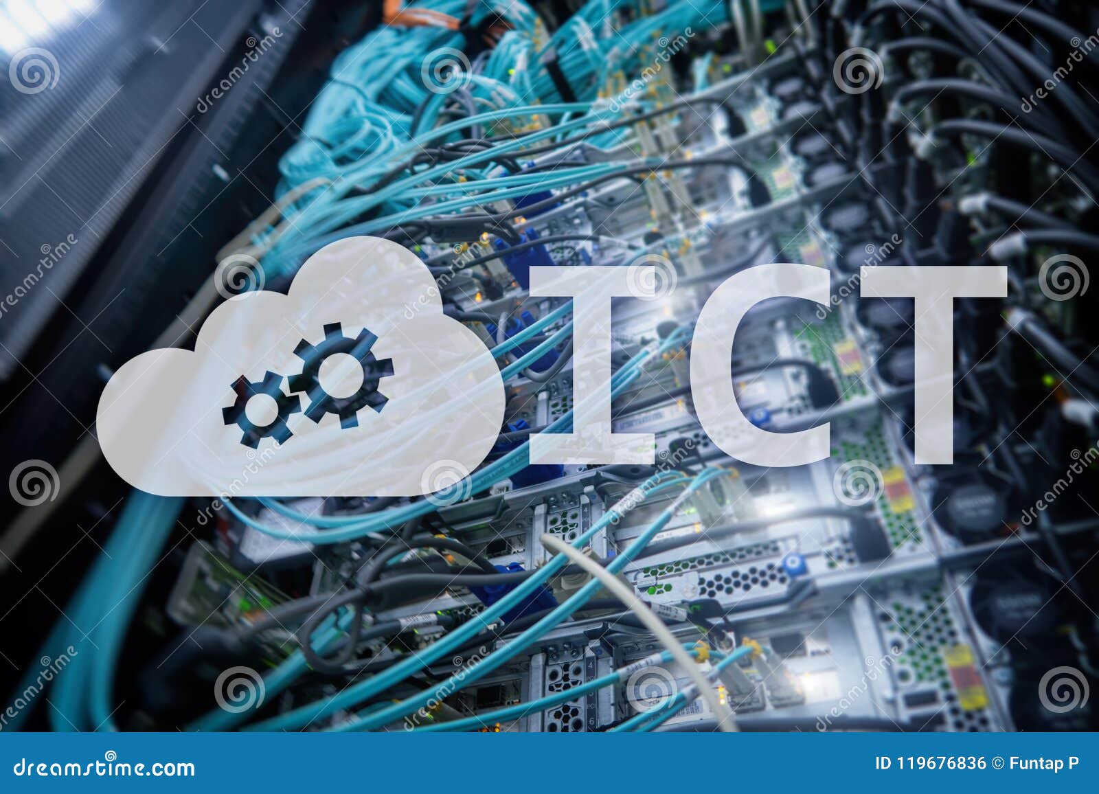 ICT - Information And Communications Technology Concept On Server Room ...