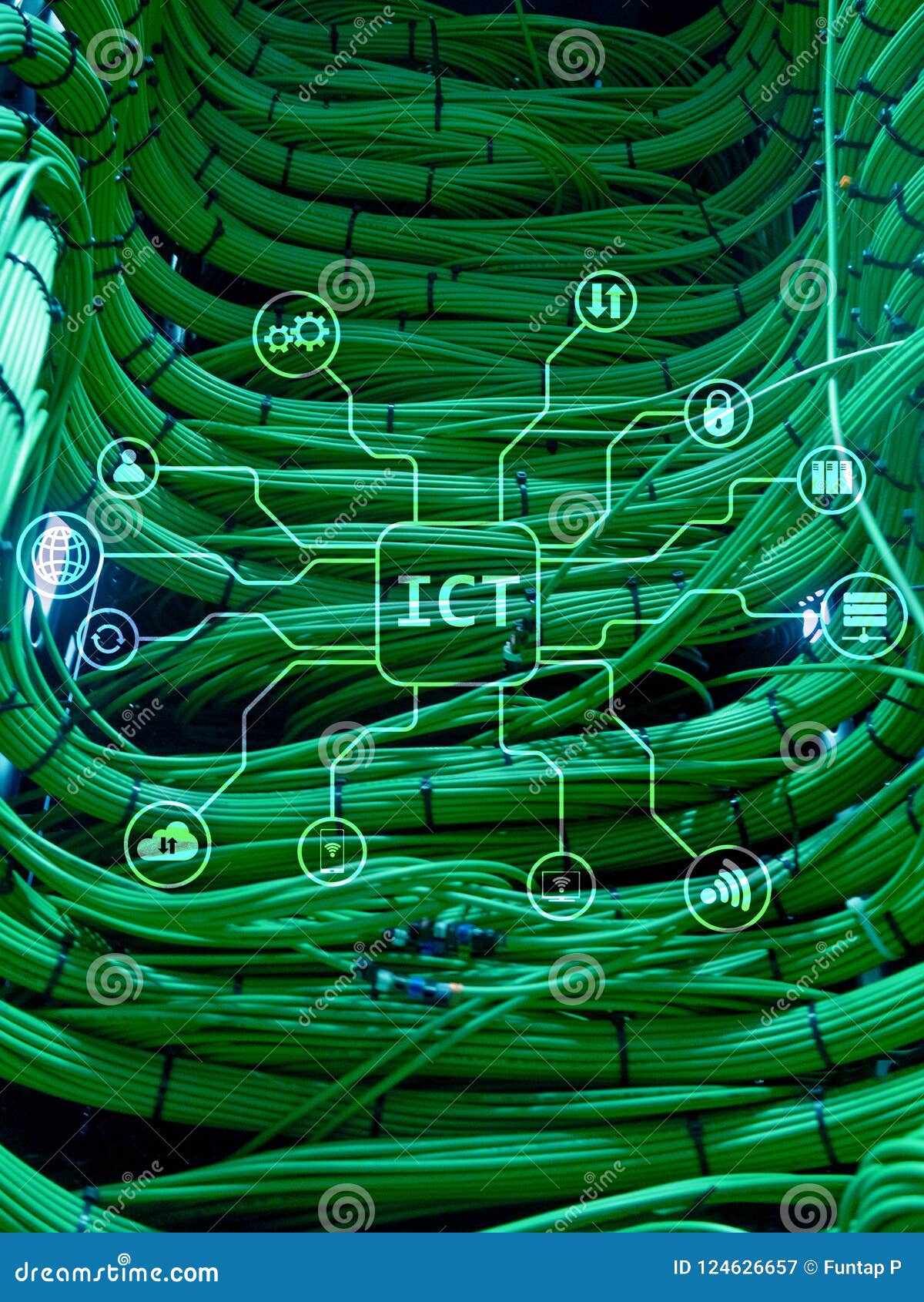 ICT - Information And Communications Technology Concept On Server Room ...