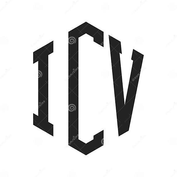 ICV Logo Design. Initial Letter ICV Monogram Logo Using Hexagon Shape ...