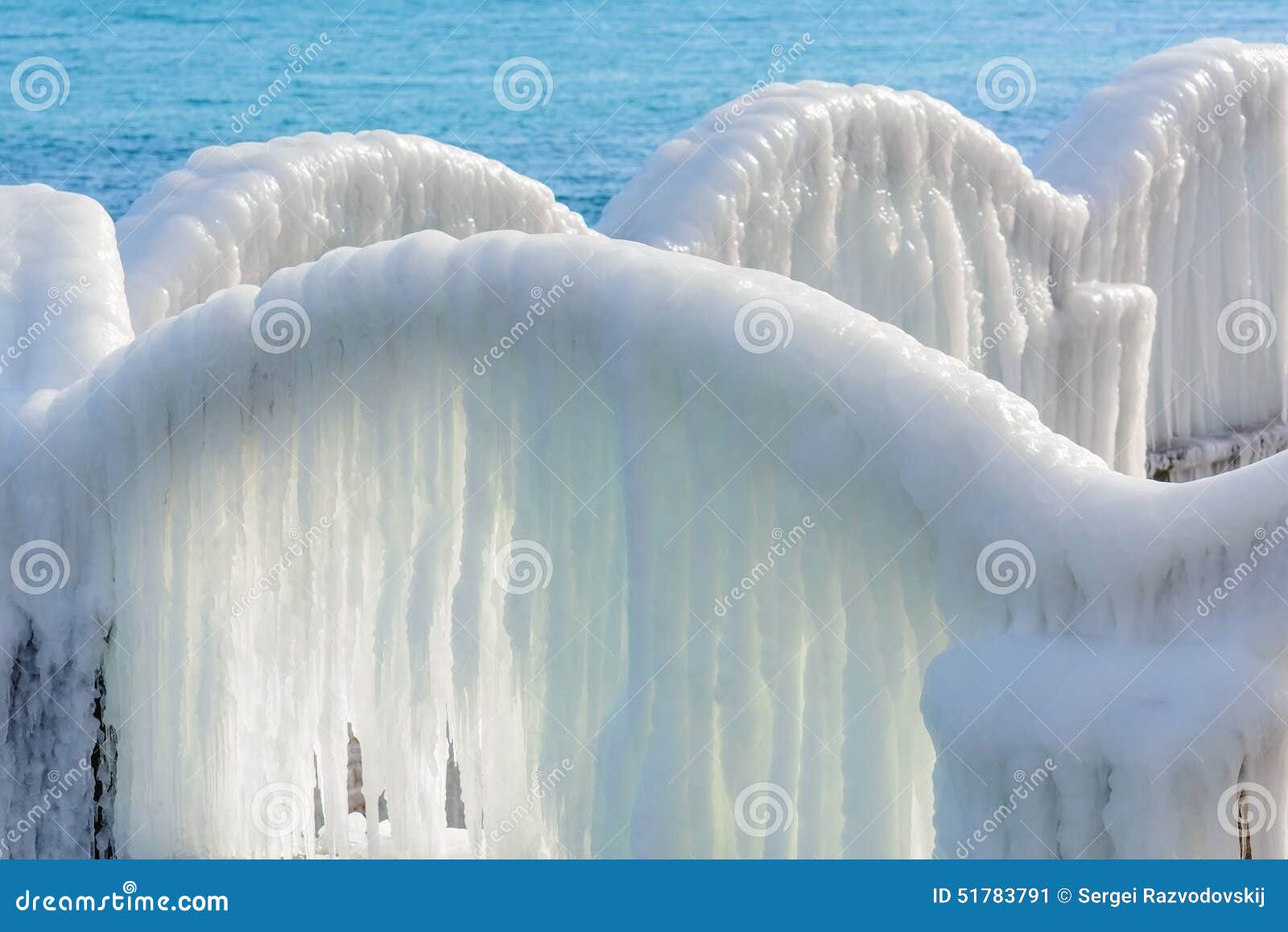 Icy Arch stock image. Image of nature, weather, ecosystem - 51783791