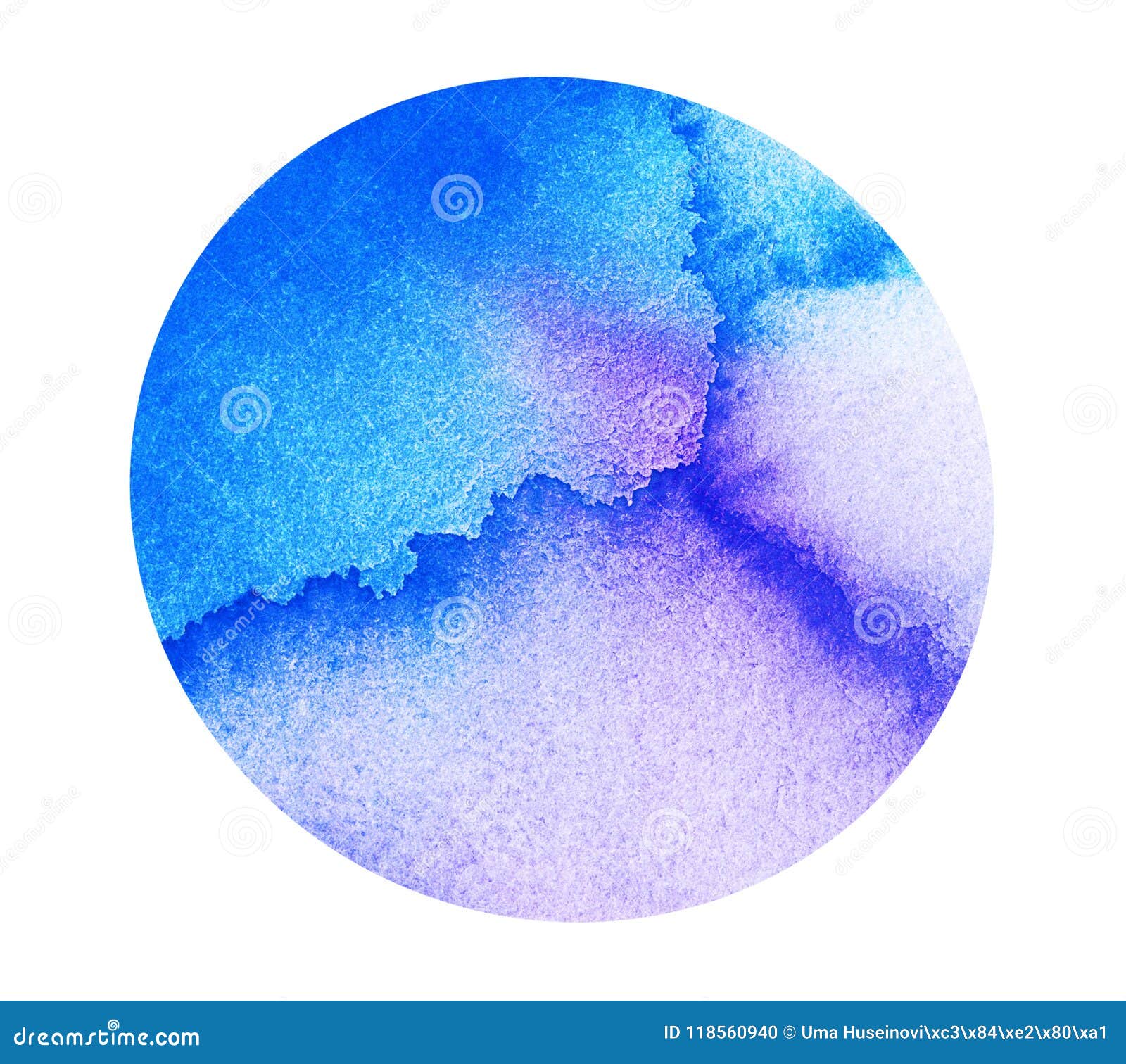 Icy Blue Watercolor Sphere stock illustration. Illustration of cyan ...