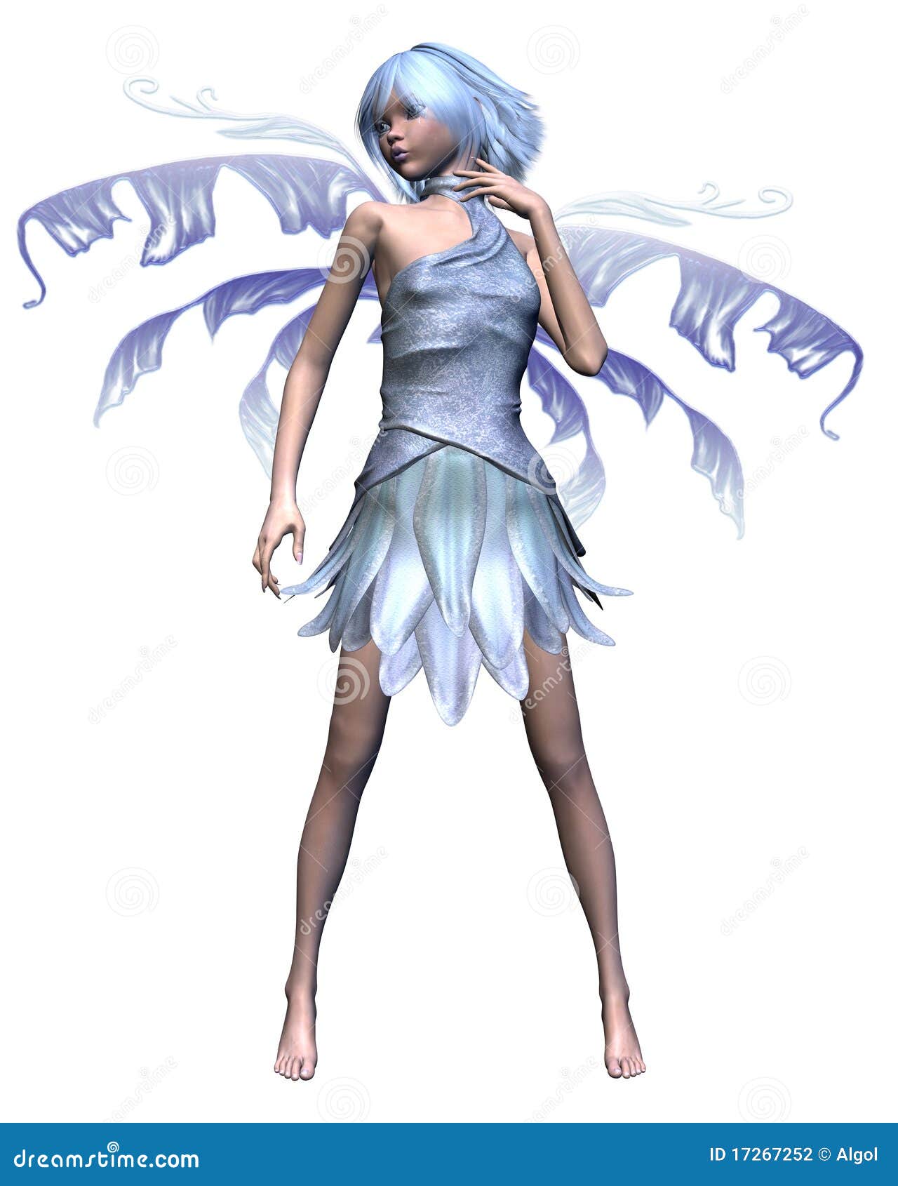 Icy Blue Winter Fairy - 2 stock illustration. Illustration of fairy ...