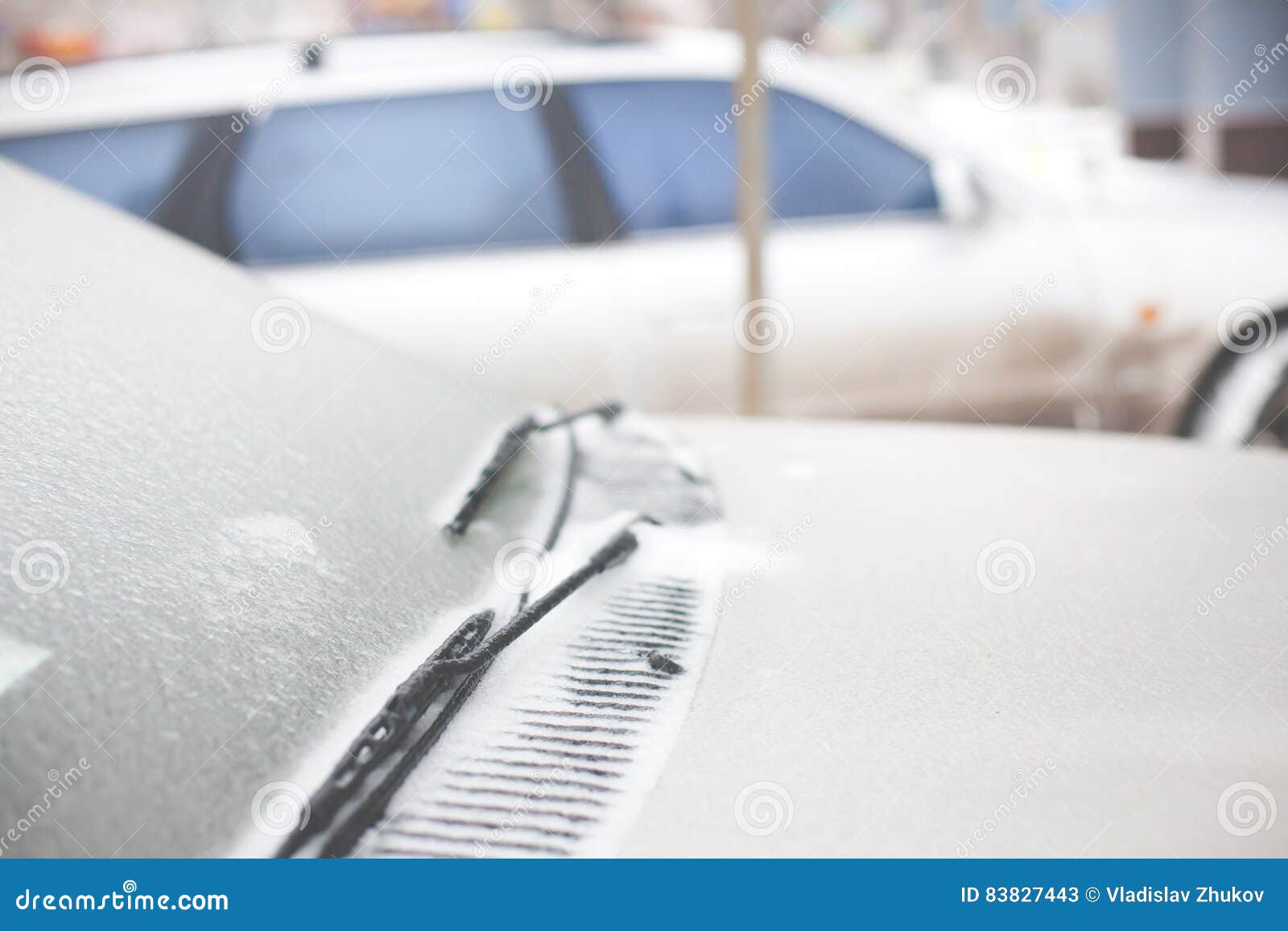 Icy car in the winter. stock image. Image of parked, blizzard - 83827443