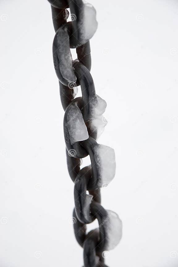 Icy Chain stock image. Image of snowstorm, ground, chain - 7530871