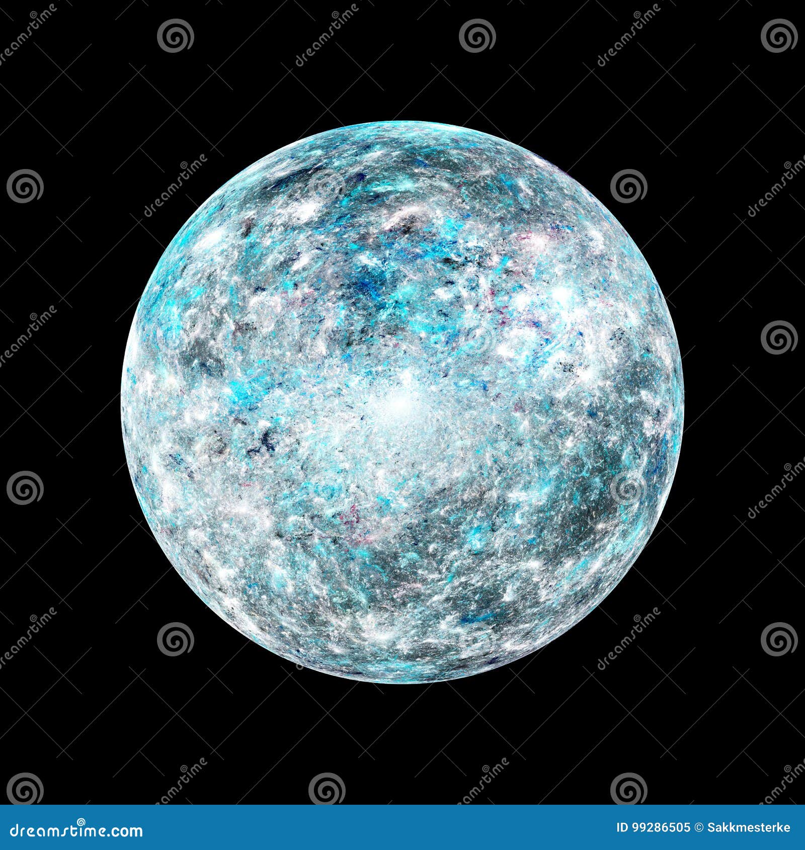 Icy Cold Exoplanet High Resolution Texture Stock Illustration ...