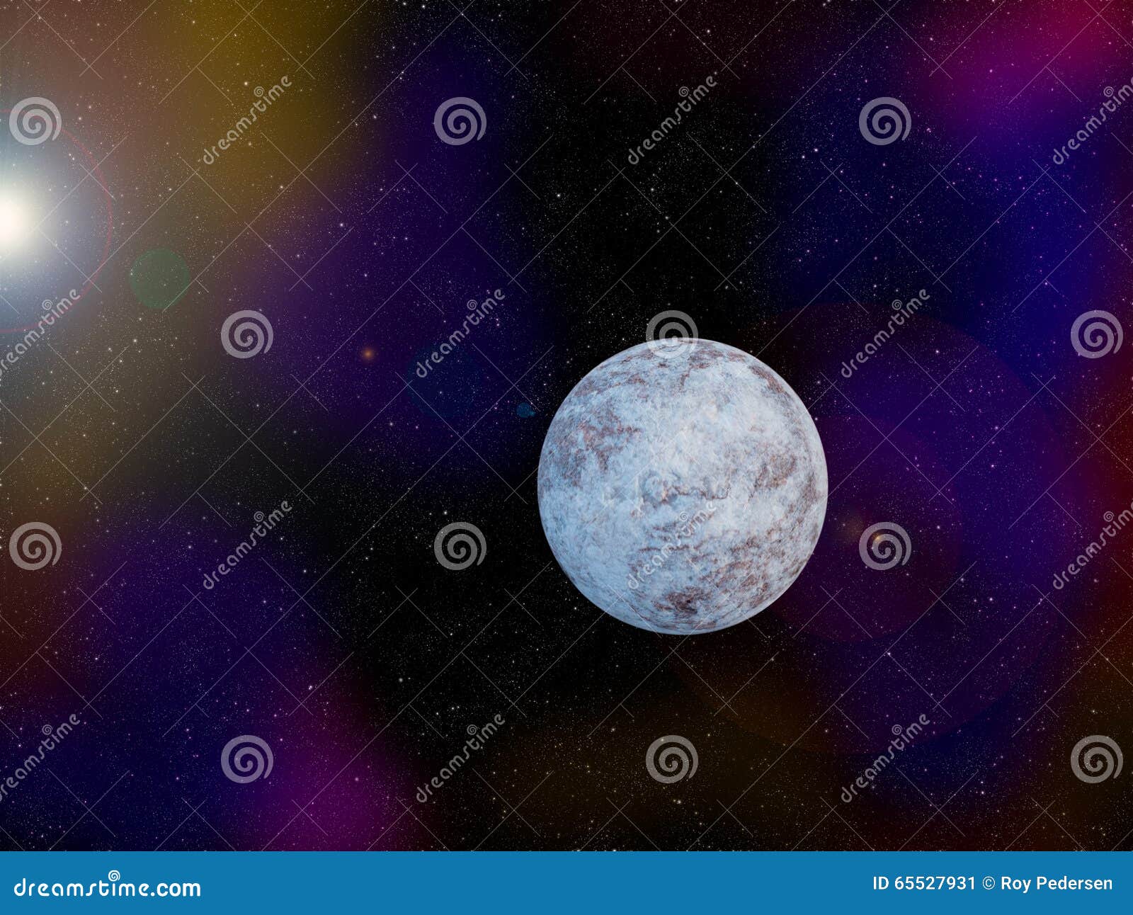 Icy Cold Planet stock illustration. Illustration of planetary - 65527931