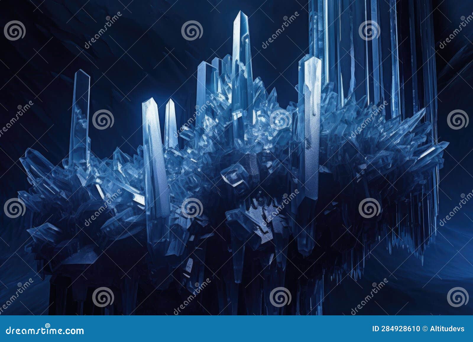 Crystal Structures With A Crystalline Clarity Stock Photography ...