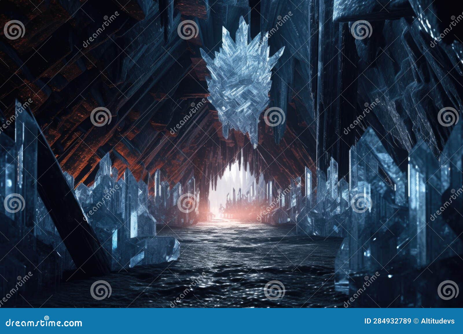 Crystal Structures With A Crystalline Clarity Stock Photography ...