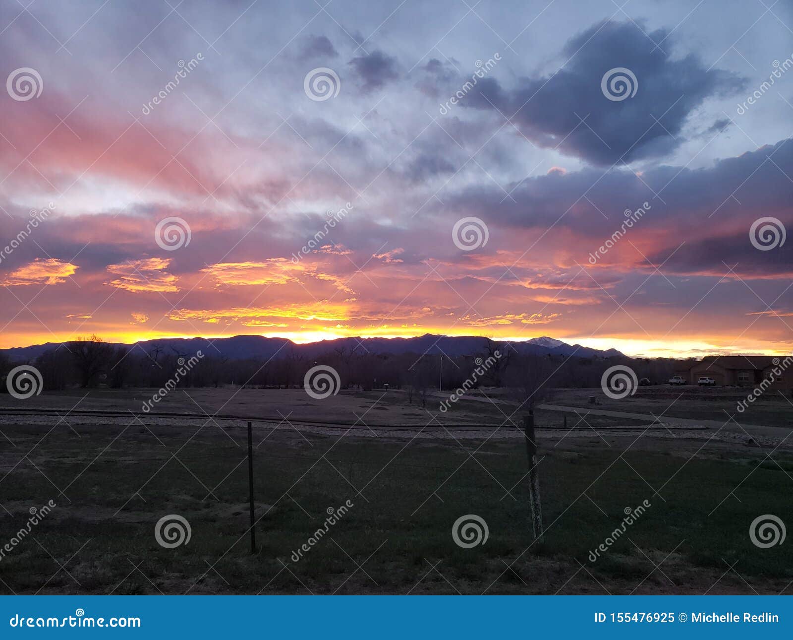 Icy fire stock image. Image of mountains, sunset, fire - 155476925
