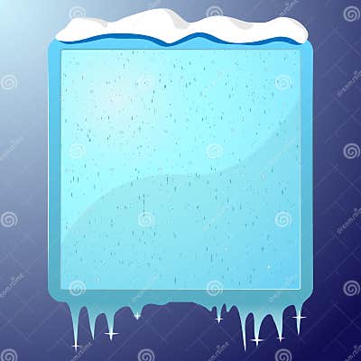 Icy frame stock vector. Illustration of cool, freeze - 11588073