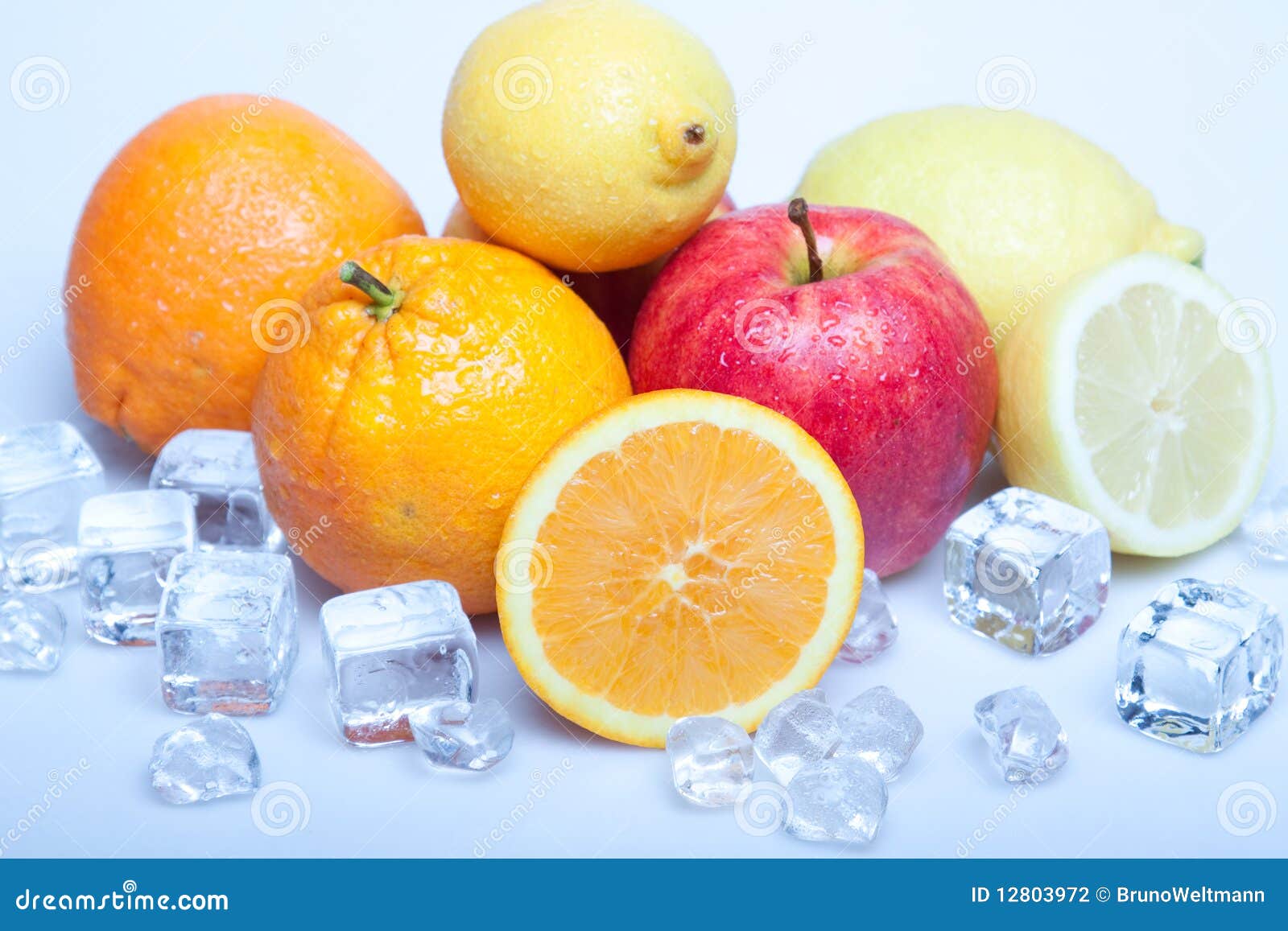 Icy Fruits stock photo. Image of frozen, food, concept - 12803972