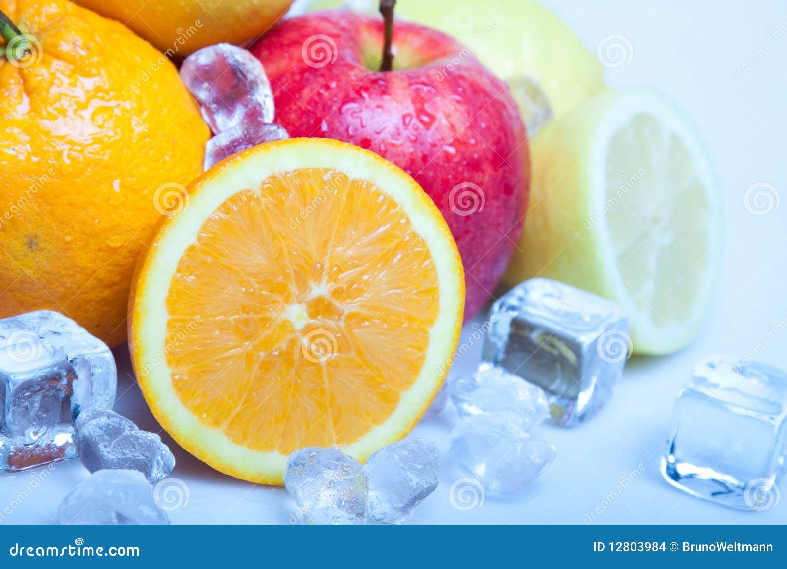 Icy Fruits stock photo. Image of disorder, concept, fruit - 12803984