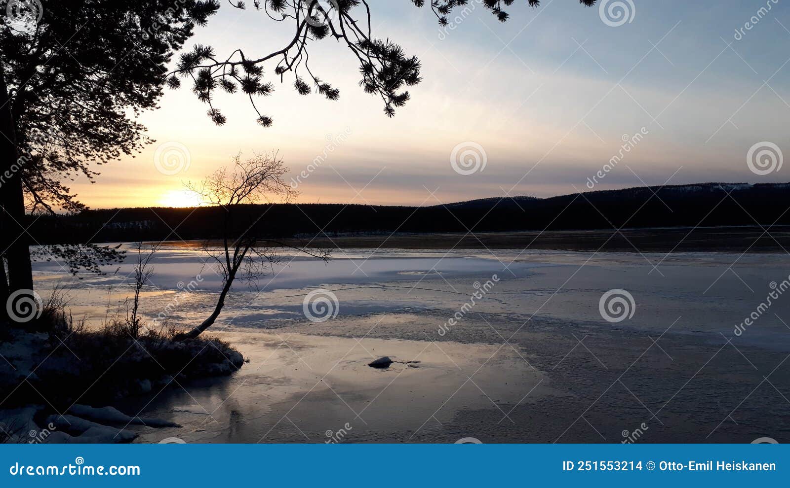 Icy lake view stock photo. Image of cloud, nature, reflection - 251553214
