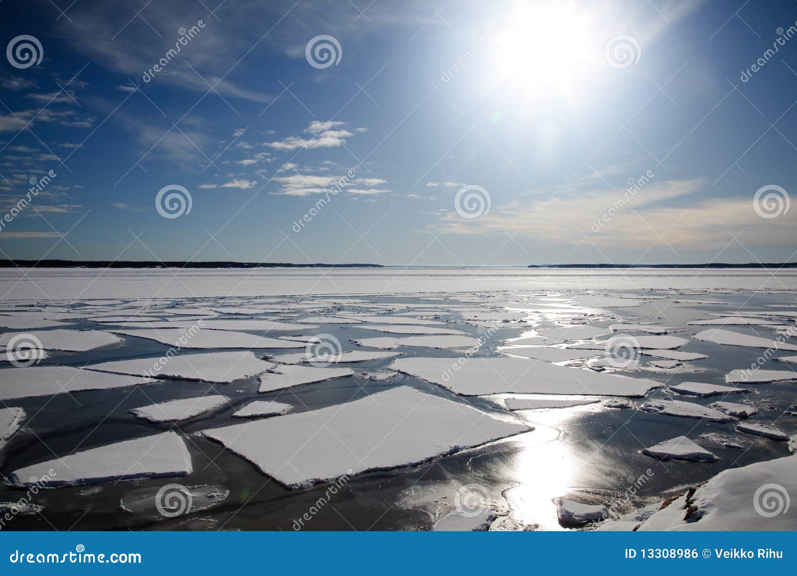 Icy landscape stock photo. Image of nature, frozen, coast - 13308986