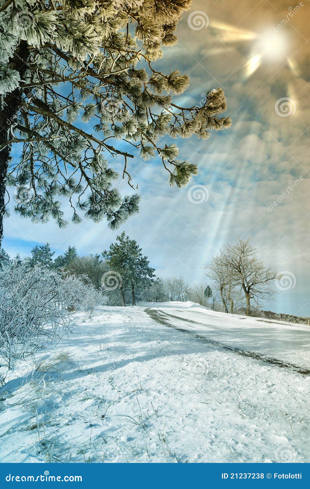 Icy landscape stock photo. Image of beam, environment - 21237238
