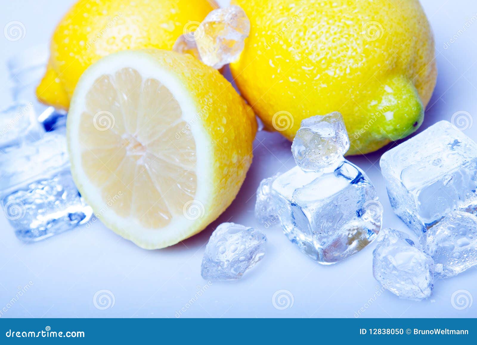 Icy Lemons! stock photo. Image of energy, frozen, fitness - 12838050