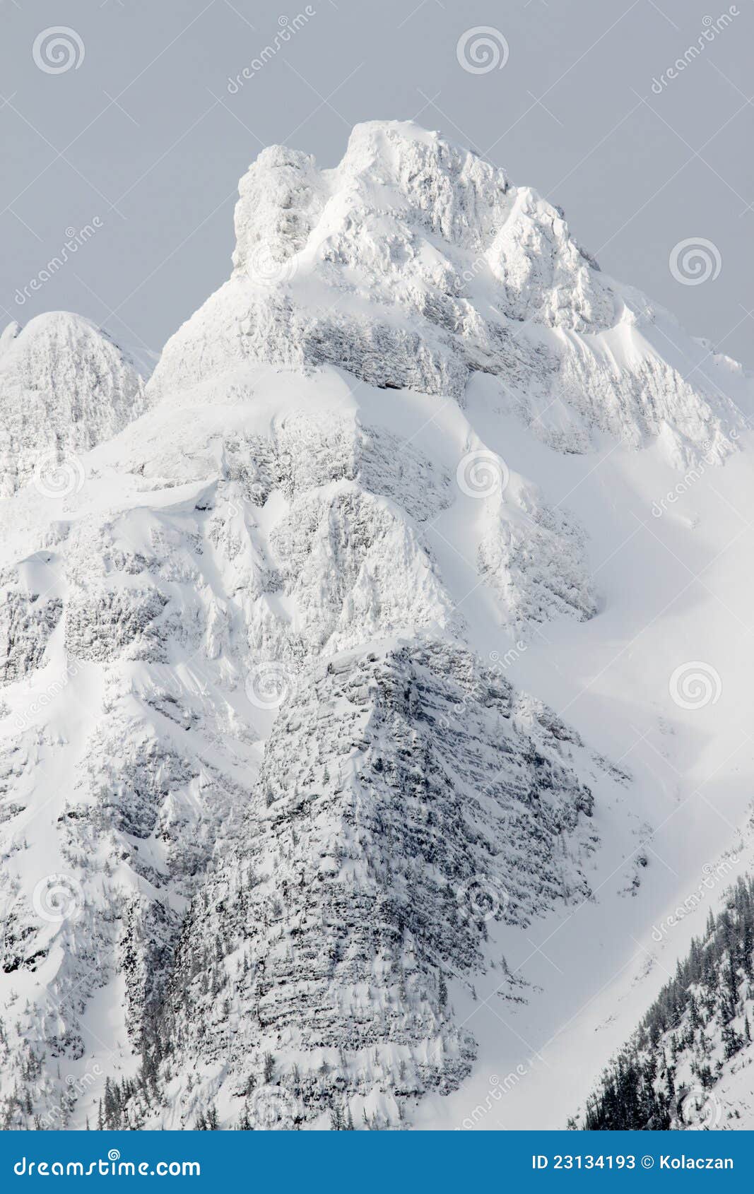 Icy mountain stock image. Image of environment, rock - 23134193