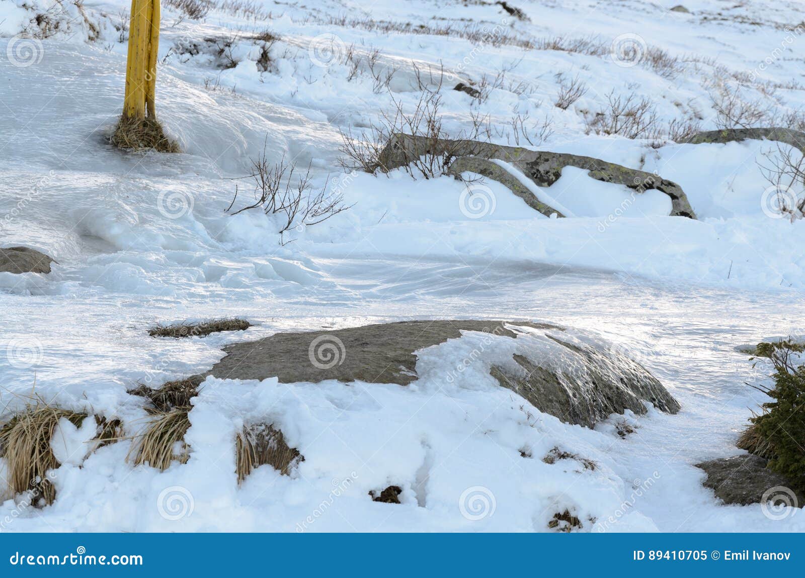 Icy mountain path stock image. Image of path, hazardous - 89410705