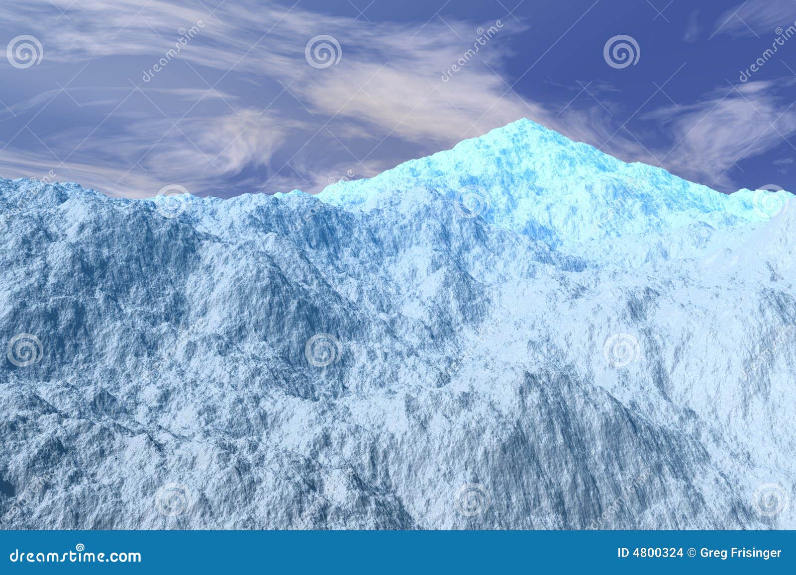 Icy mountain top stock illustration. Illustration of winter - 4800324