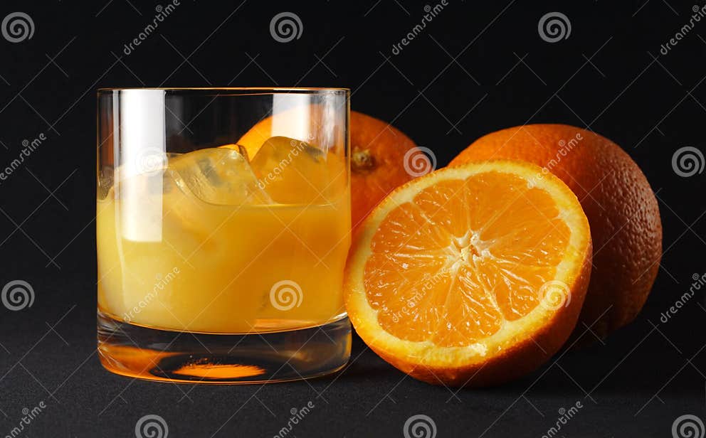 Icy orange stock image. Image of fruit, isolated, food - 3215437