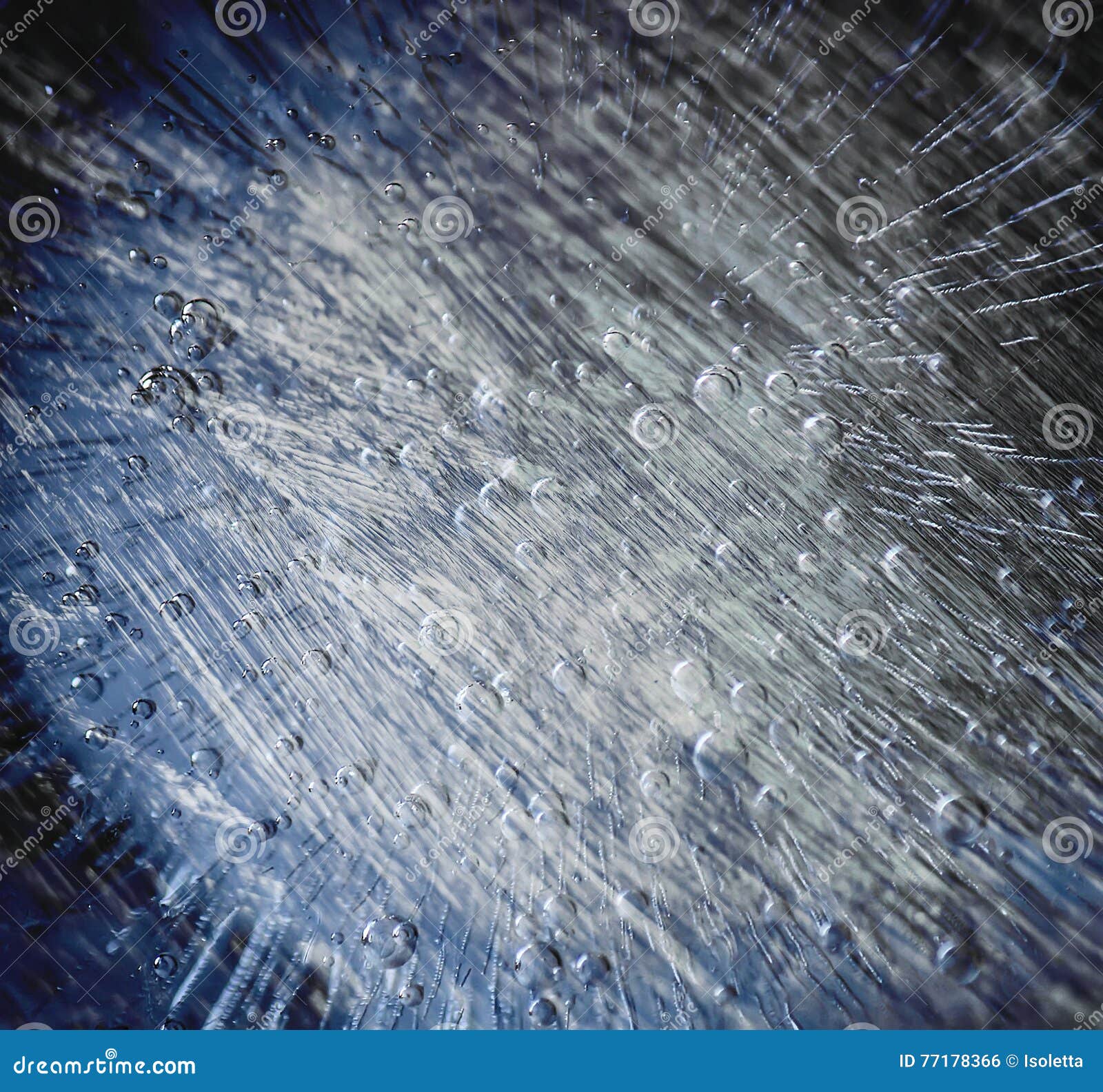 Icy Pattern on Frozen Window. Stock Photo - Image of crystallization ...