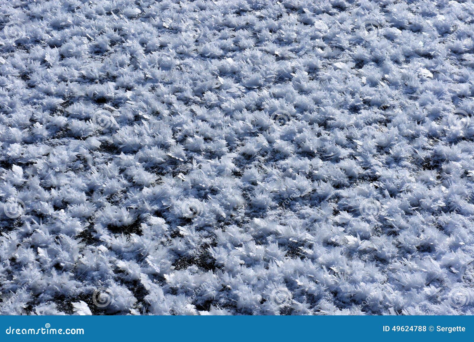 Icy Patterns on Snow. Background. Winter Fantasy. Stock Photo - Image ...