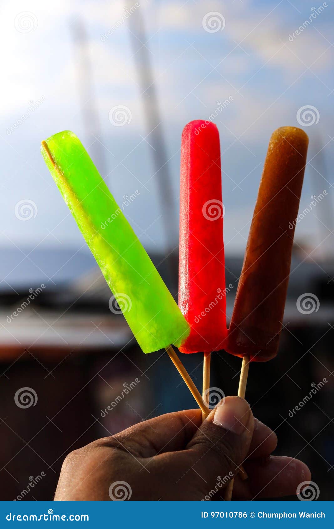 Icy pop stock photo. Image of cool, paint, bright, colorful - 97010786