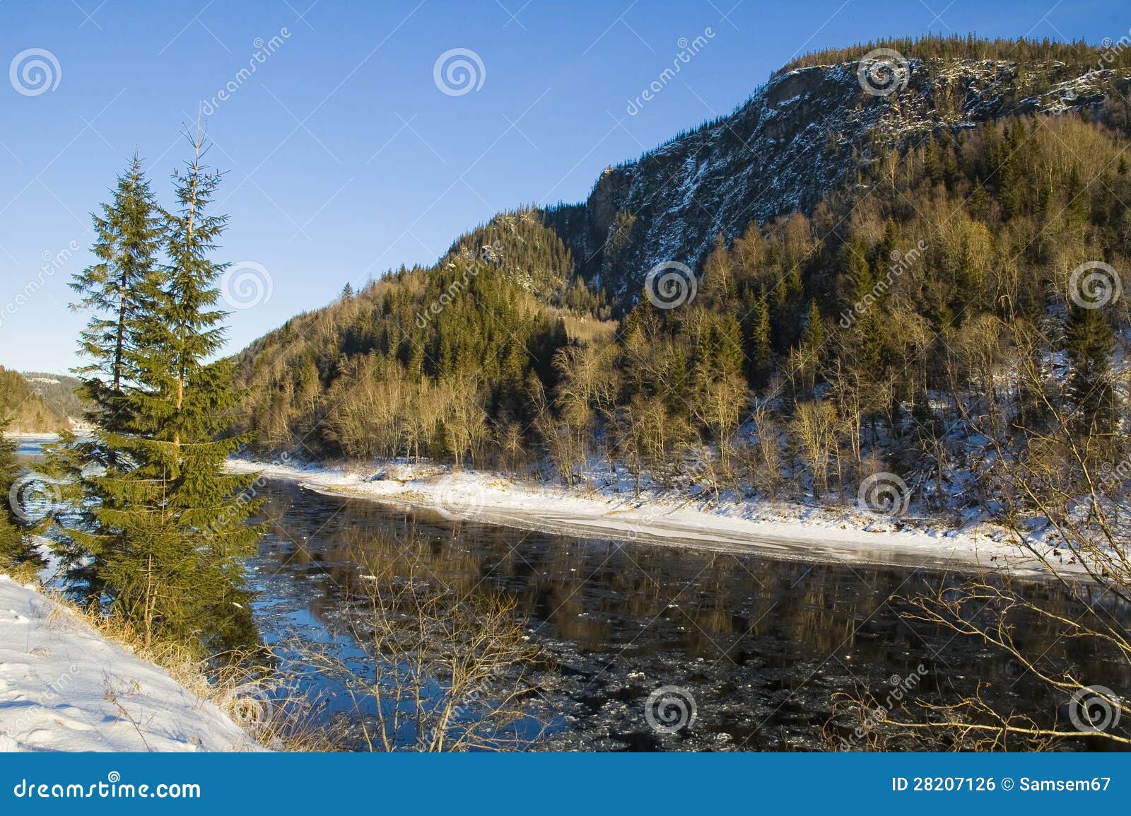 Icy river stock photo. Image of hill, high, extreme, global - 28207126