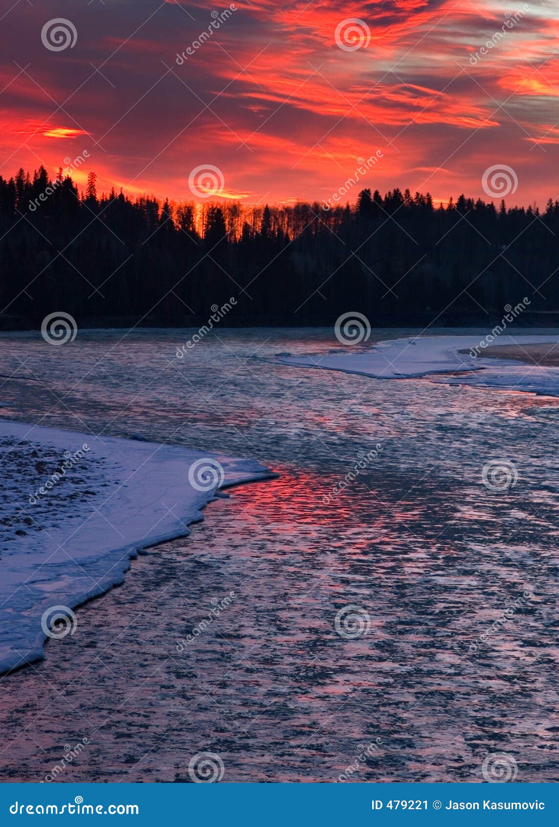 Icy River stock image. Image of frigid, inspiring, dawn - 479221