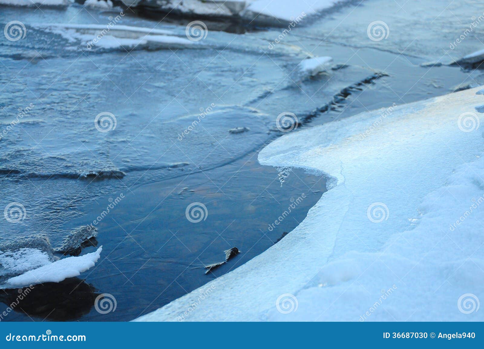 Icy river stock photo. Image of glacier, frost, coldness - 36687030