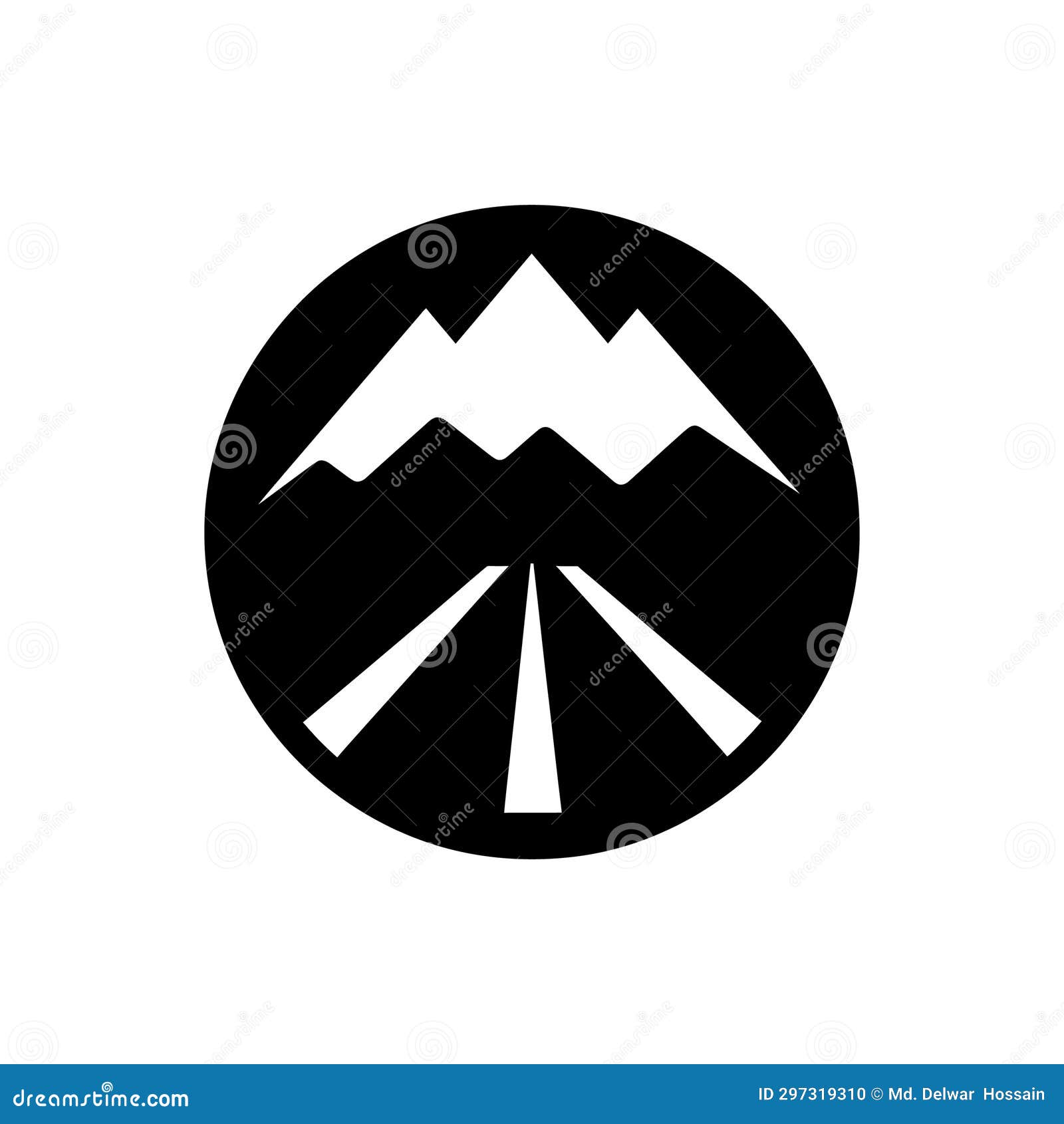 Roads Icon. Thin Linear Roads Outline Icon Isolated On White Background ...