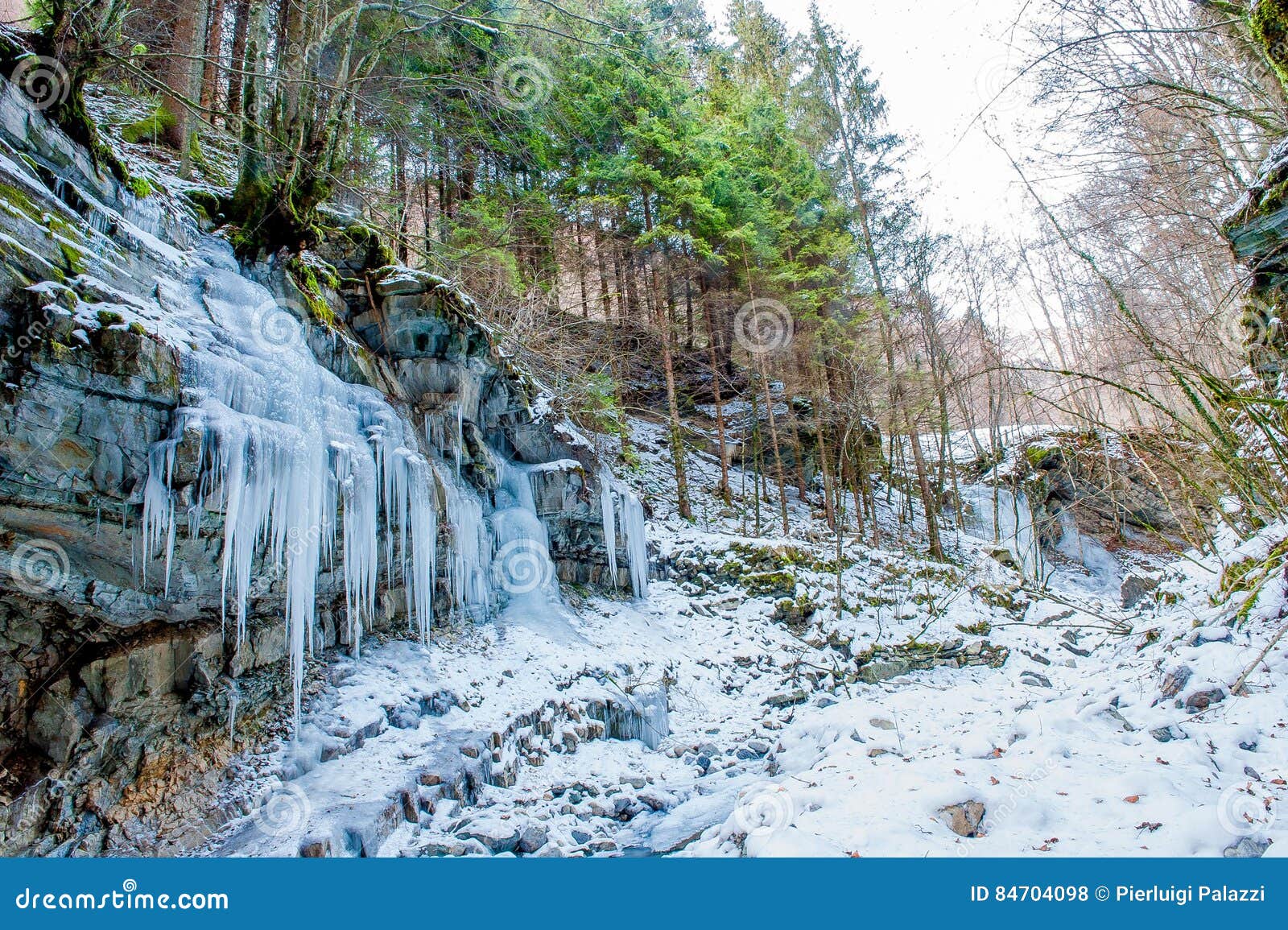 Icy rock stock photo. Image of wonders, snow, rock, climbing - 84704098