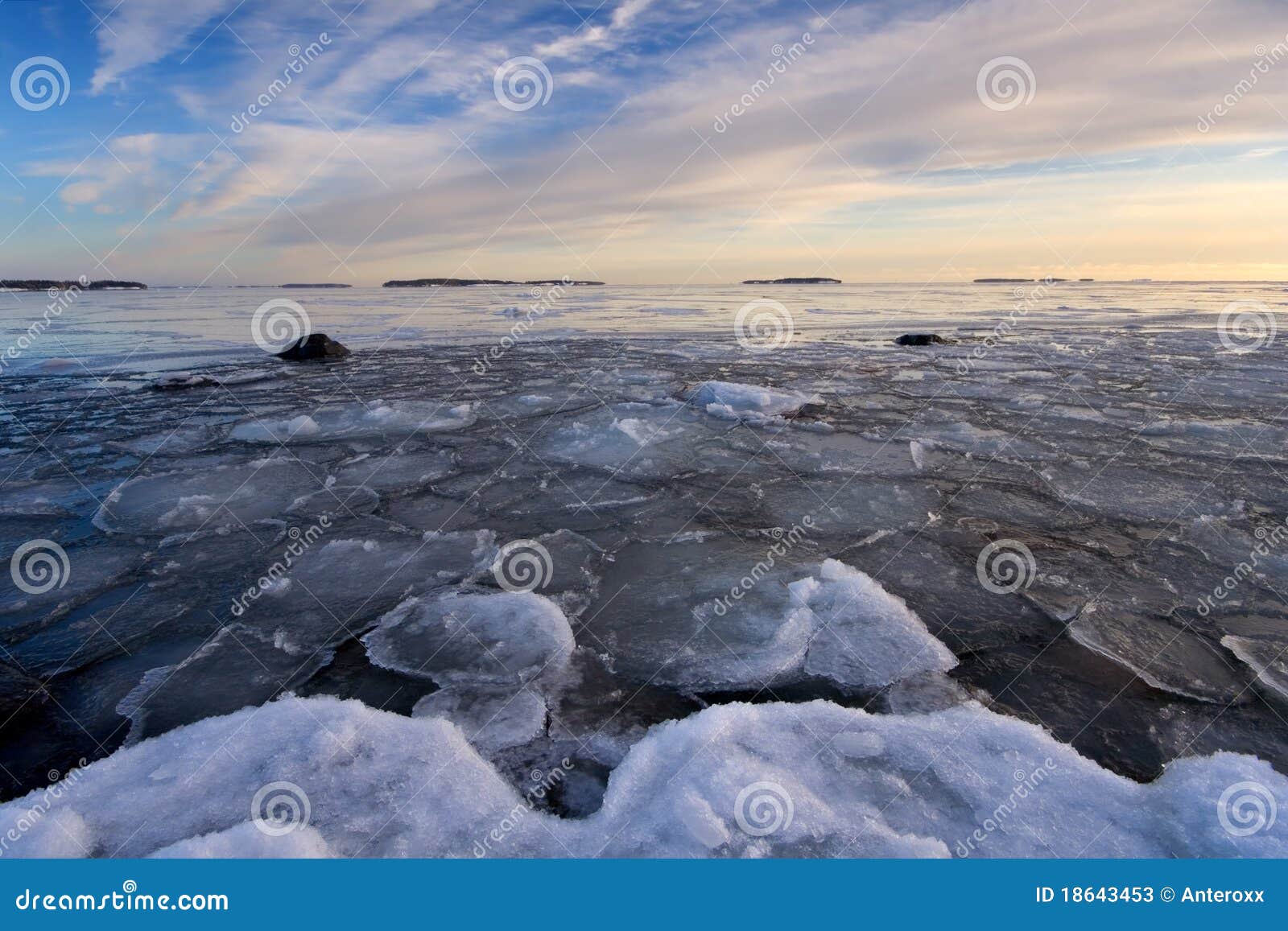 Icy sea stock image. Image of frozen, landscape, outdoor - 18643453