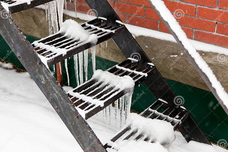 Icy Steps stock photo. Image of snow, grate, delicate - 26903306
