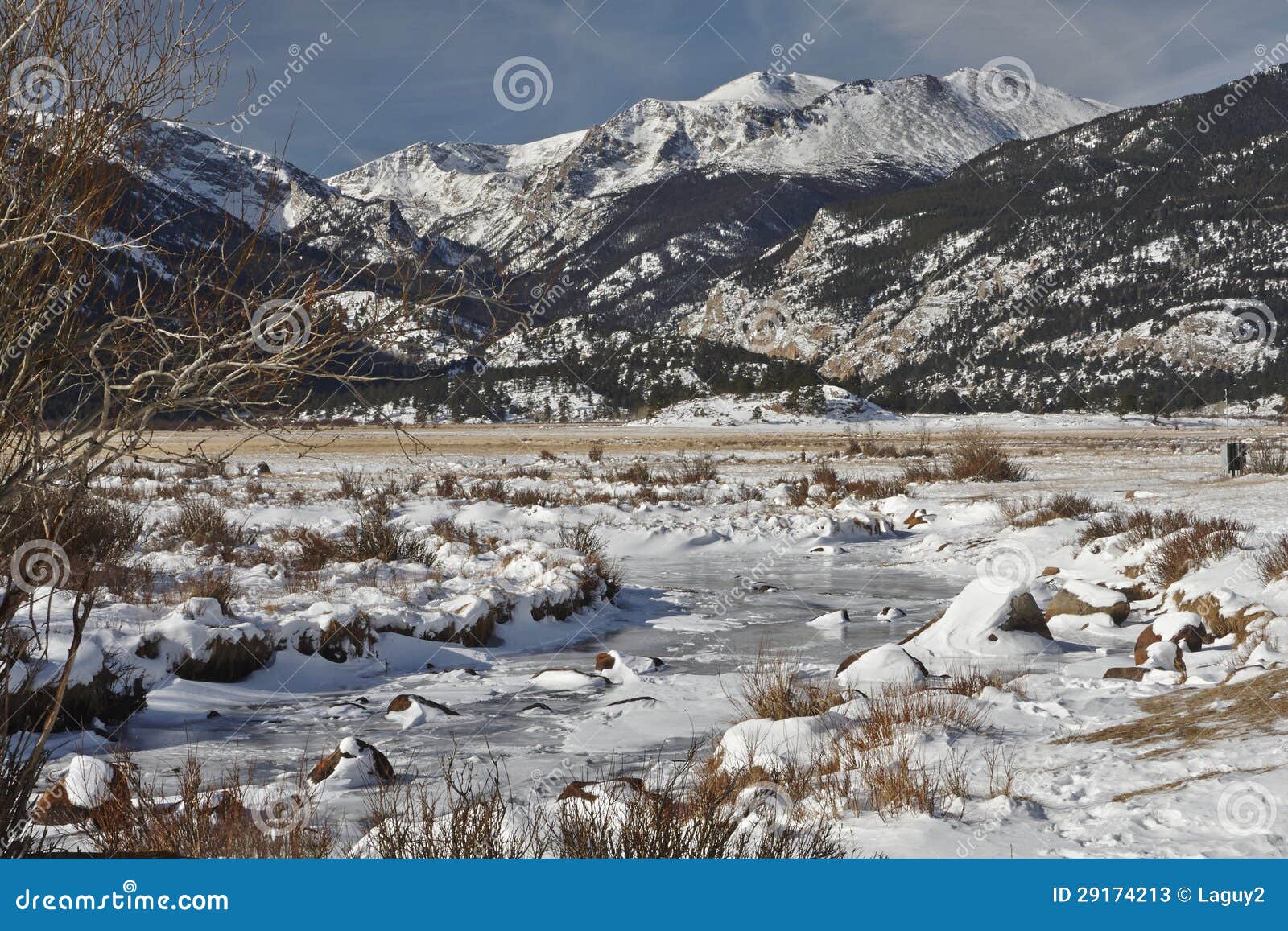 Icy Stream in Colorado stock image. Image of range, destinations - 29174213