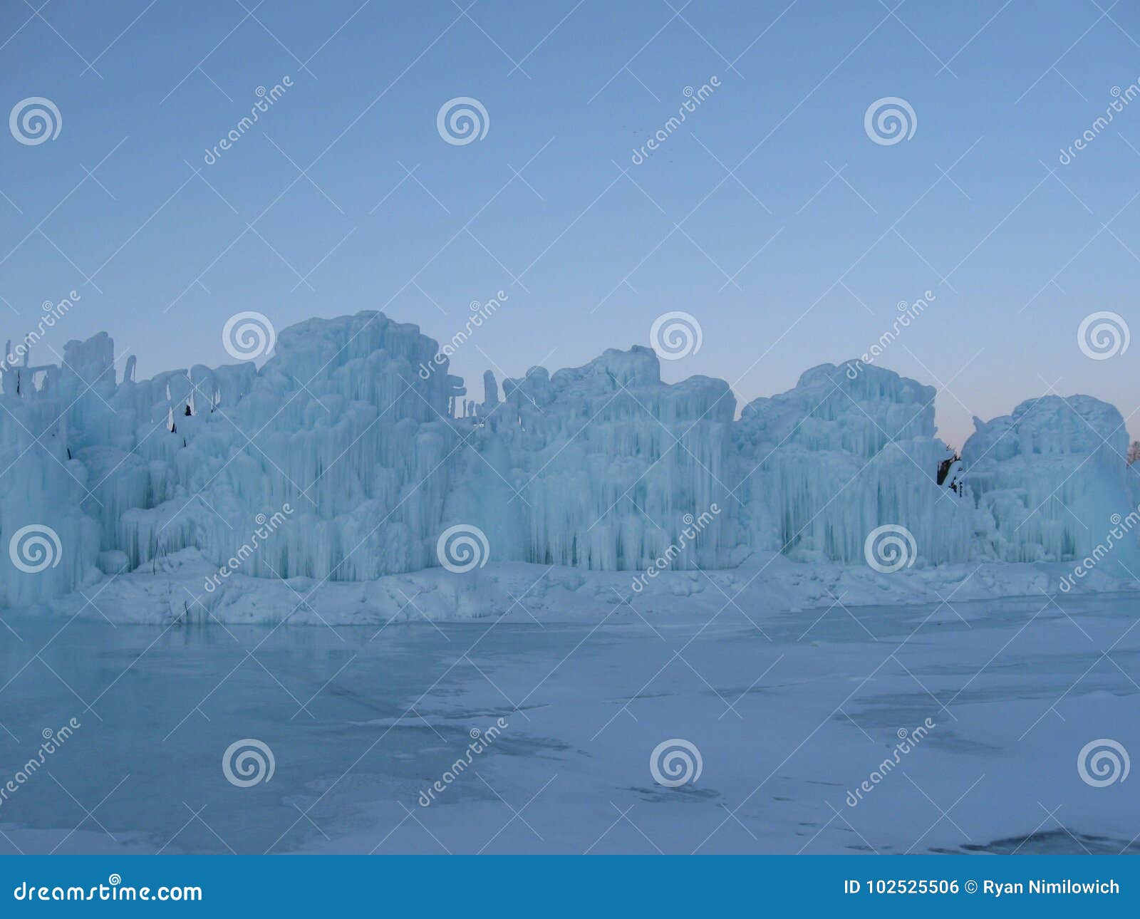 Ice structures stock photo. Image of castle, stand, winters - 102525506