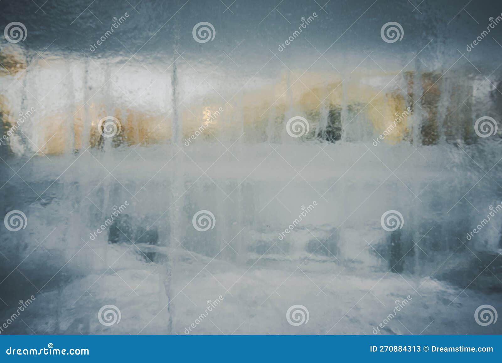 Icy Texture and Daylight Breaking through Ice. Stock Image - Image of ...